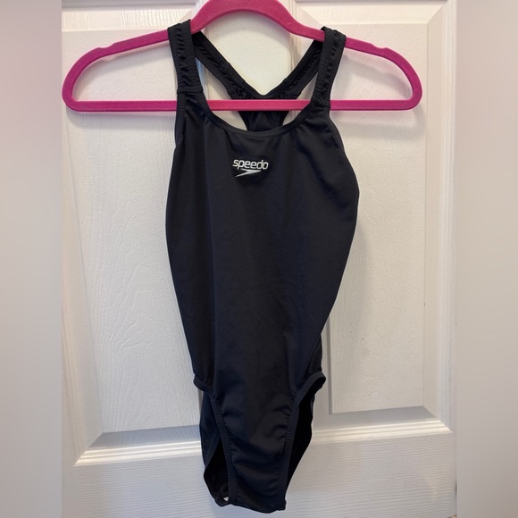 Speedo | One Pieces | Speedo Black One Piece Youth Racerback Swimsuit ...
